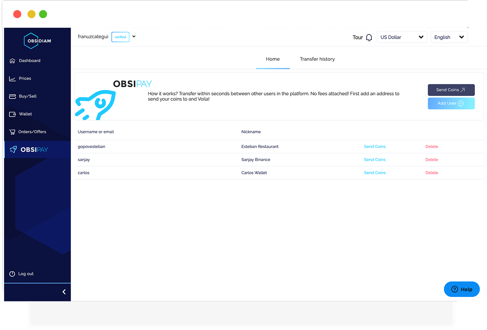 Obsidiam - Buy, sell and exchange digital assets